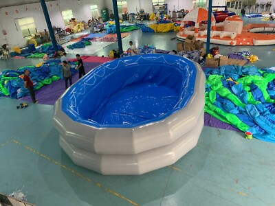 Inflatable 0.9mm PVC Oval Above Ground Swimming Pool NEW | eBay