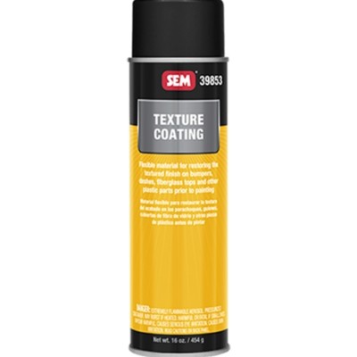16 oz SEM Texture Coating Auto Ready to Spray Paint Can Black 39853 ...