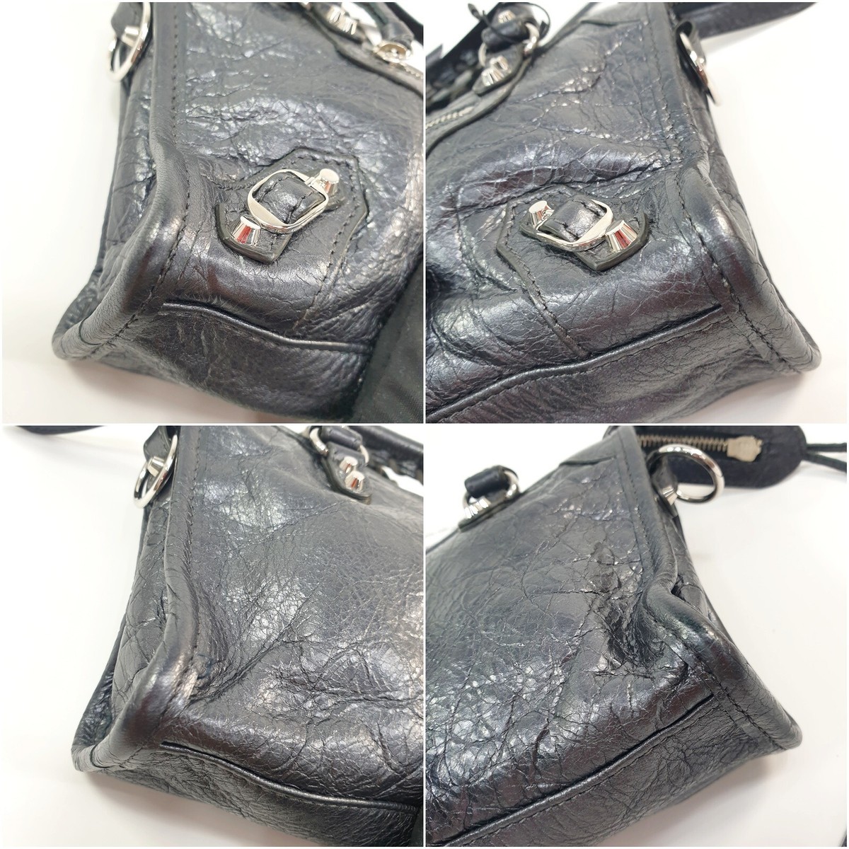 BALENCIAGA Classic Nano City 2way Hand Shoulder Bag Genuine BALENCIAGA Classic Nano City 2way Hand Shoulder Bag Genuine