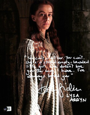 GOT Kate Dickie as Lysa Arryn Signed 11x14 Photograph BECKETT (Grad ...
