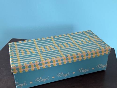 Vintage 1950s Risqué Shoebox with Tissue Paper Ephemera Prop Decor | eBay