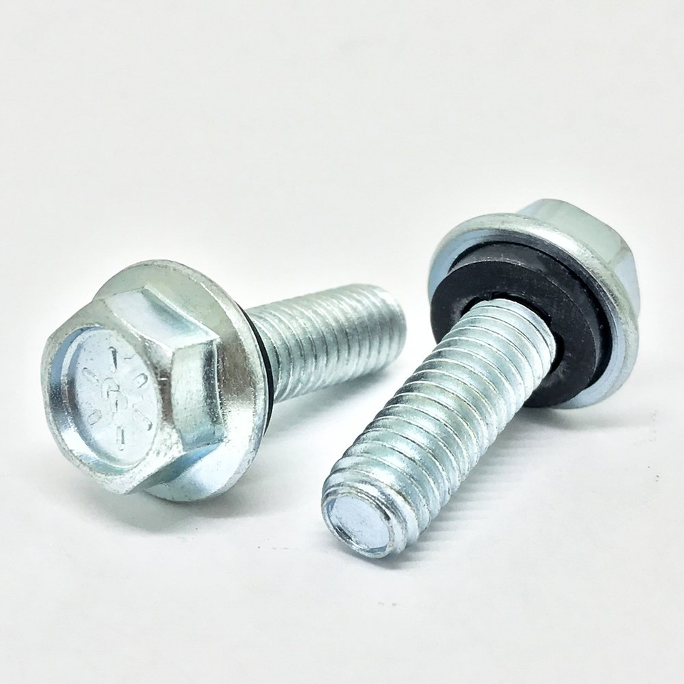 (100 Pieces) 5/16-18x3/4 Grade 8 Hex Flange Grain Bin Bolts Screws ...