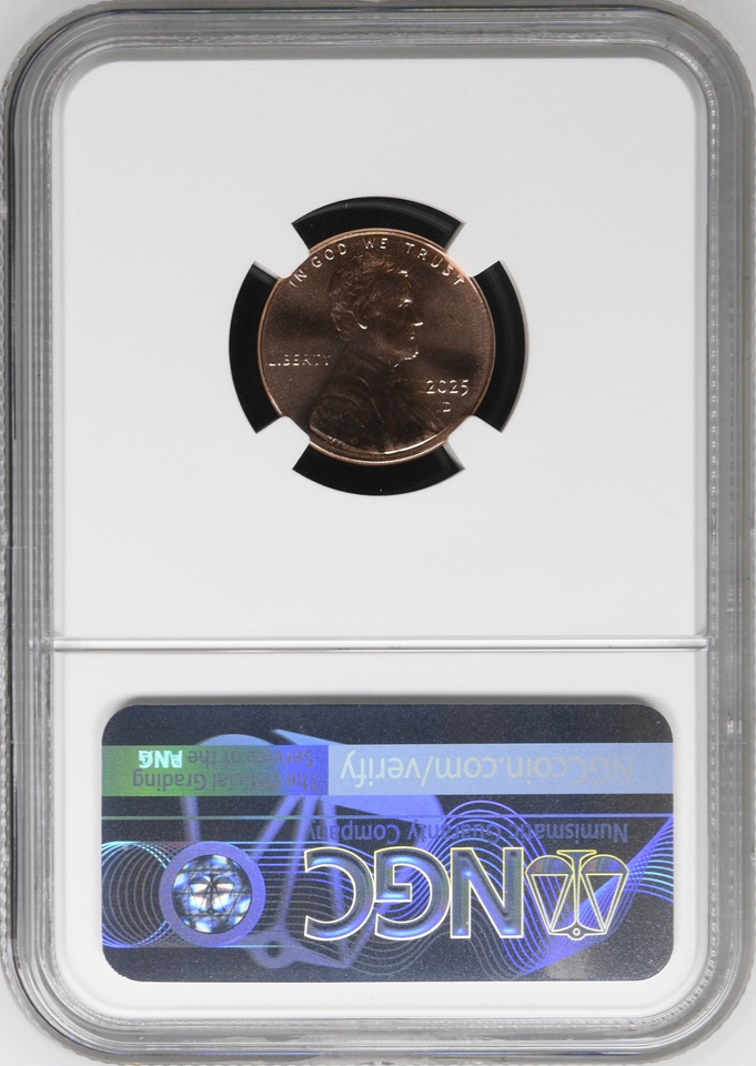 2 Coin Set 2025 P & D Lincoln Cent 1C Penny NGC MS68 RD Final ...