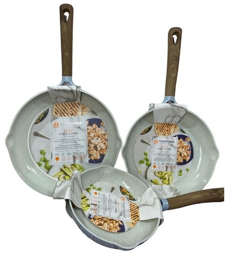 Master Class Skillet 3 Pc. Heavy duty cast aluminum Blue Ombre with ...