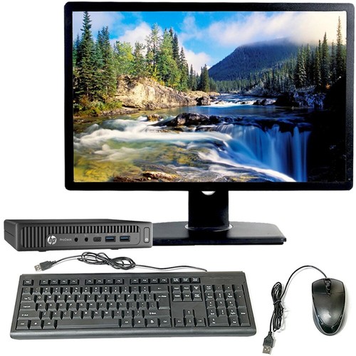HP Micro Desktop Computer Intel i5 16GB RAM 1TB HD 22in LCD Windows 10 ...