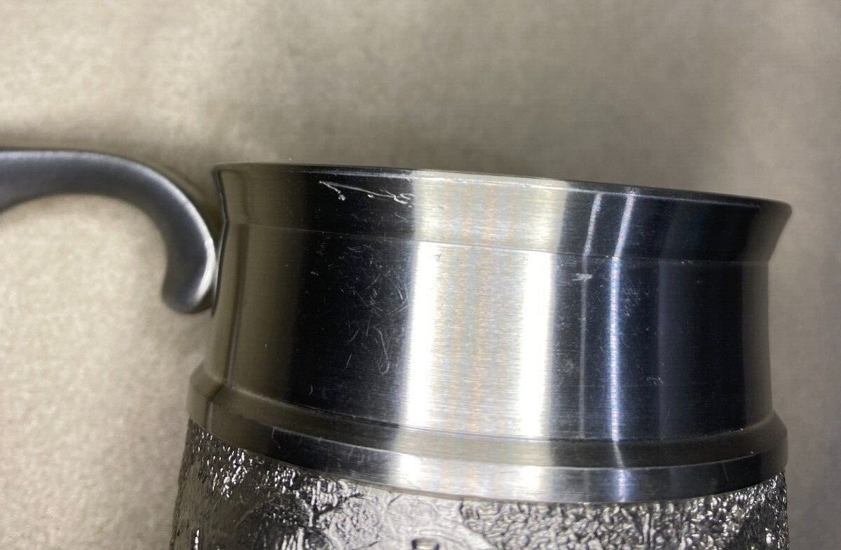Oriental Pewter Thailand Co. Ltd. Beer Mug Pewter Metal Stein Cup ...