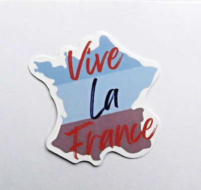 vianille - Sticker carte Vive la France - 5,5 - 5,5 cm | eBay