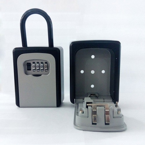 Combination Lock Key Safe Storage Box Padlock Security Home Outdoor | eBay