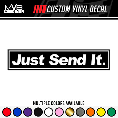 Just Send It Vinyl Decal Sticker Funny Larry Snowmobile Meme Beer Car ...