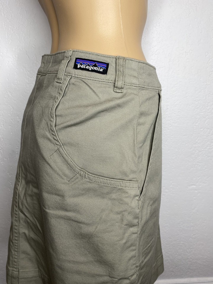 PATAGONIA Stand up Skirt Size 10 Color SHALE Outdoor Hiking Organic ...