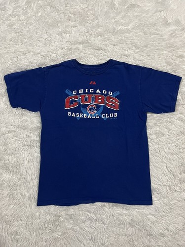 Chicago Cubs Shirt Mens Extra Large Baseball Club Spell Out Logo ...