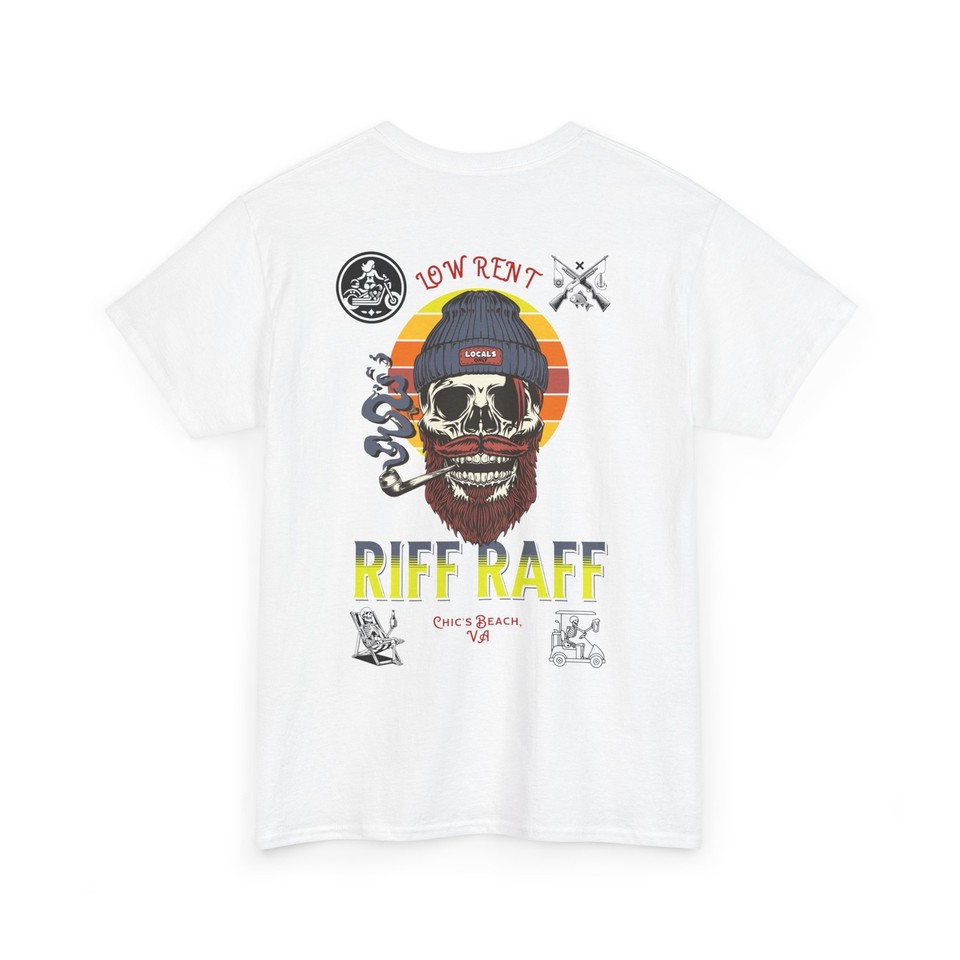 Low Rent Riff Raff Chic's Beach VA Locals Tee Shirt Chesapeake Beach Go ...