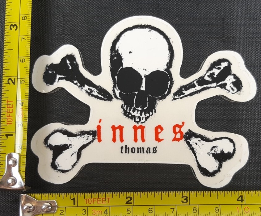 INNES CLOTHING 90s Vintage Genuine Skateboard Sticker OG RARE NOS Jamie ...