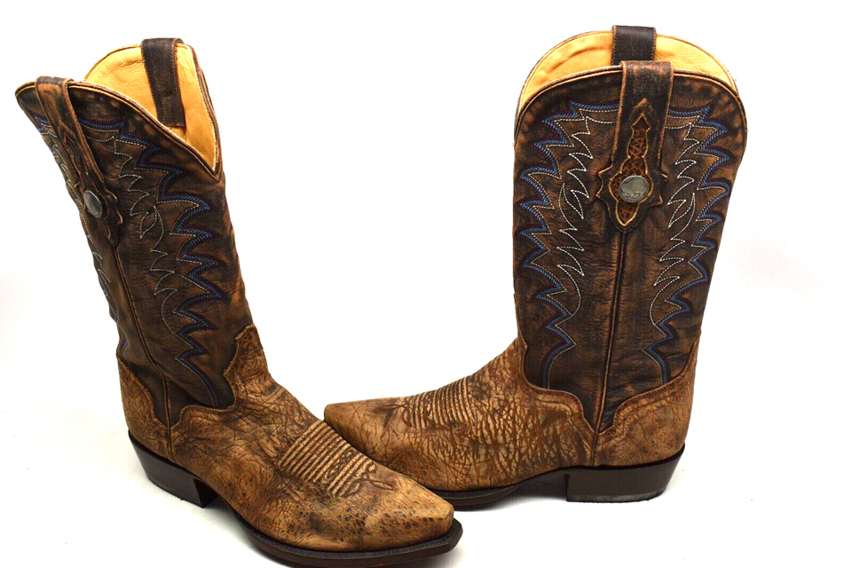 El Dorado ED1148 Handmade BRANDY SHOULDER Western Boot LEATHER MEN'S 10 ...