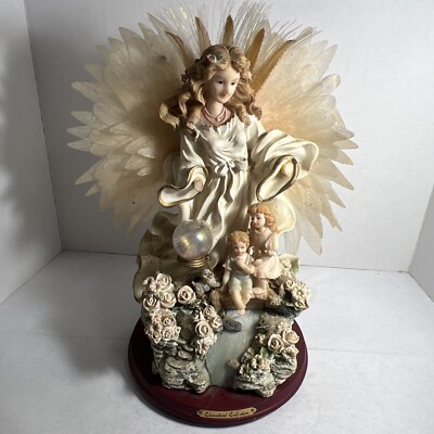 Chambord Collection Fiber Optic Angel, Children, Dog, Roses NO HANDS ...