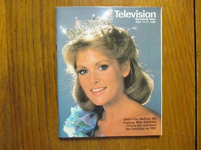 Sept. 11, 1983 Detroit News Television Magazine(DEBRA SUE MAFFETT/MISS ...
