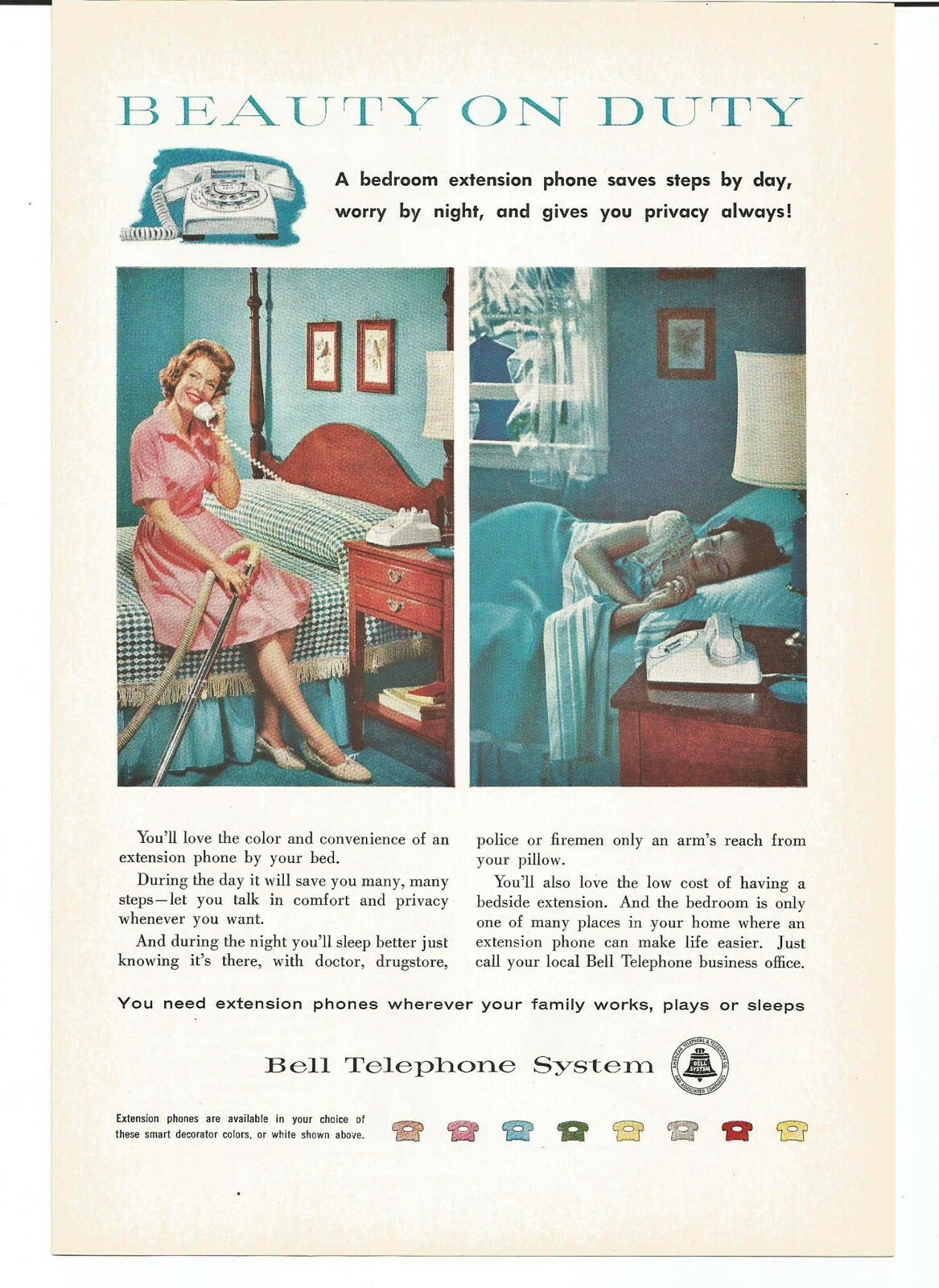 BELL Telephone Systems Phones 1959 Original Magazine Print AD | eBay