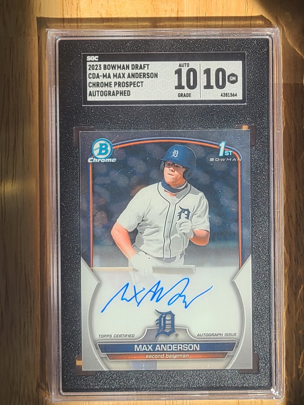 2023 Bowman Draft | Max Anderson | 1st Bowman Chrome Auto | Tigers | eBay