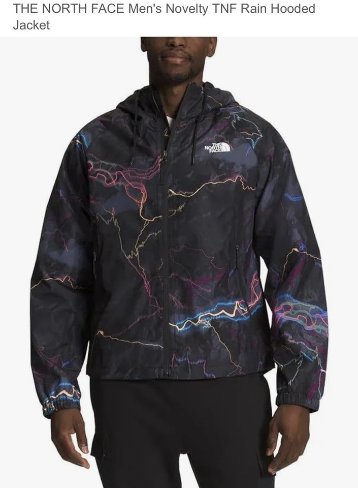 TNF Novelty Rain Hood Topo Print- Small | eBay