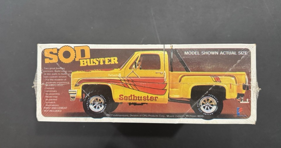 MPC SOD BUSTER Chevy 4x4 Pickup 1/25 Scale Model Kit 1-0440. Factory ...