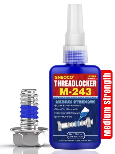 ThreadLocker Blue, Thread Lock Medium Strength Lock Tight for Nuts ...
