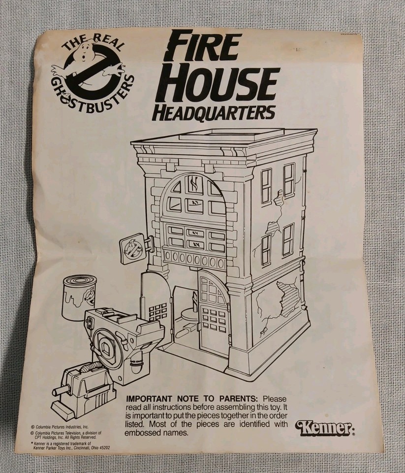 Vintage Collectors Kenner The Real Ghostbusters Firehouse BOX ...