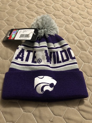 Kansas State Wildcats Youth Winter Knit Hat Size 4-7 Nwt Stocking Cap ...