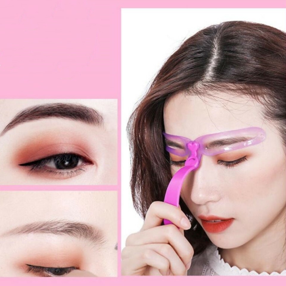 8 Styles Eyebrow Shaping Stencils Grooming Shaper Reusable Template ...