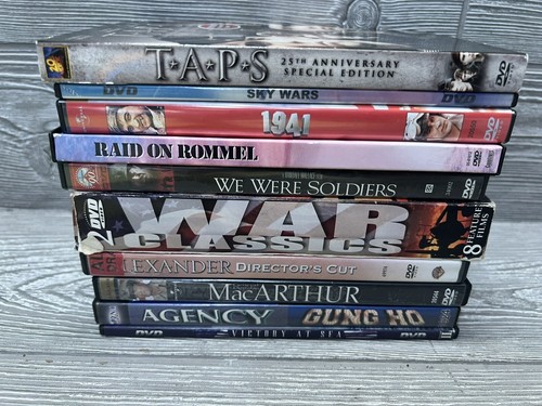 War Military Action Movies DVD Lot of 10 Assorted Untested | eBay