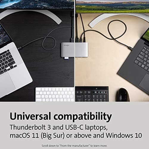 Dual 4K Thunderbolt 3 USB-C Docking Station with 60W Power Delivery | eBay