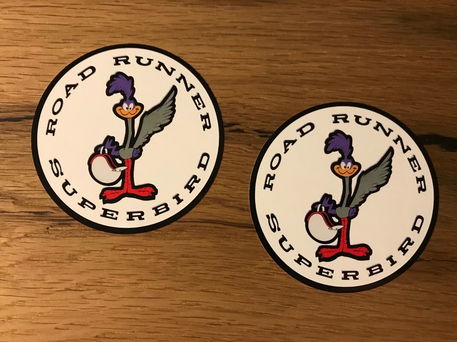 2x ROAD RUNNER Aufkleber Beep Coyote USA V8 Hot Rod Oldschool Retro ...