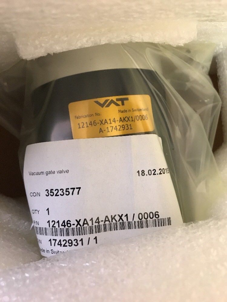 New VAT Vacuum Gate Valve DN200 8” 12146-XA14-AKX1/0006 *Fast Shipping ...