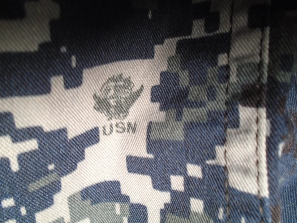 USGI USN US Navy Working Uniform NWU Type II Coat BlueBerry Size Small ...