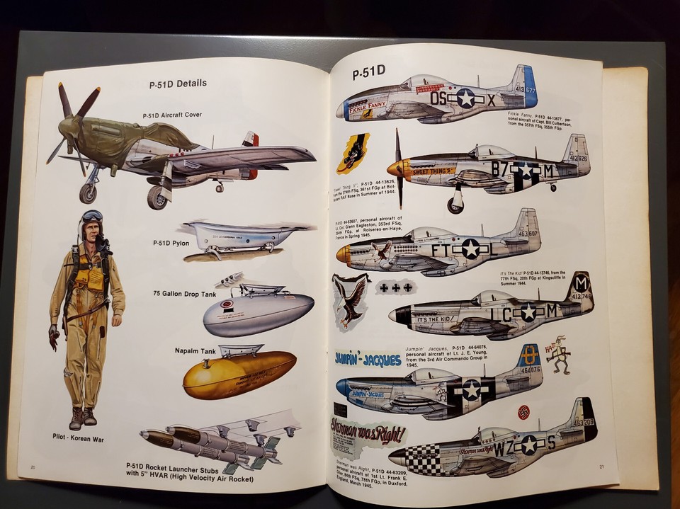 Squadron / Signal #6505 AIRCRAFT NO. 6505 P-51 Mustang Fighting Colors ...