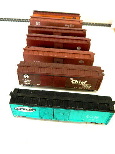 HO,Lot of 7 50' Box cars,misc RR's, as descried,RTR, KD's as is (JC) | eBay