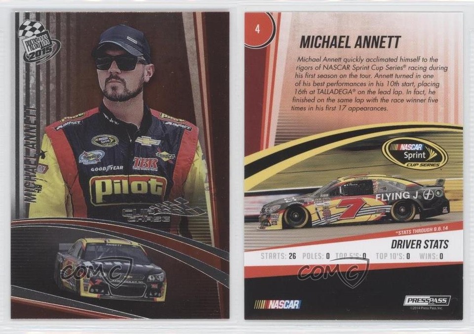 2015 Press Pass Cup Chase Michael Annett #4 0s5 | eBay UK