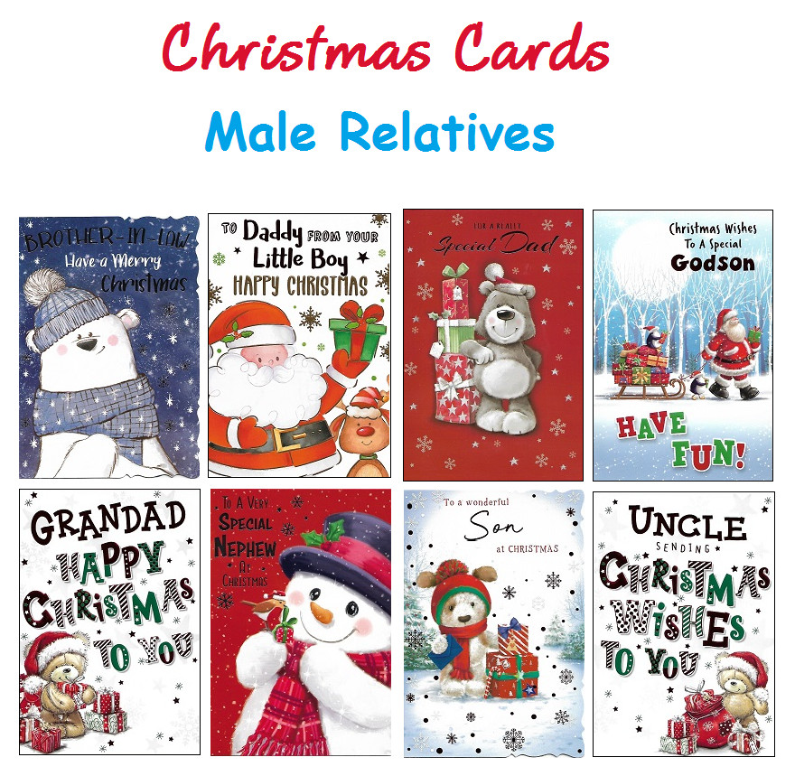 Christmas Cards - Male Relatives - Daily Deals