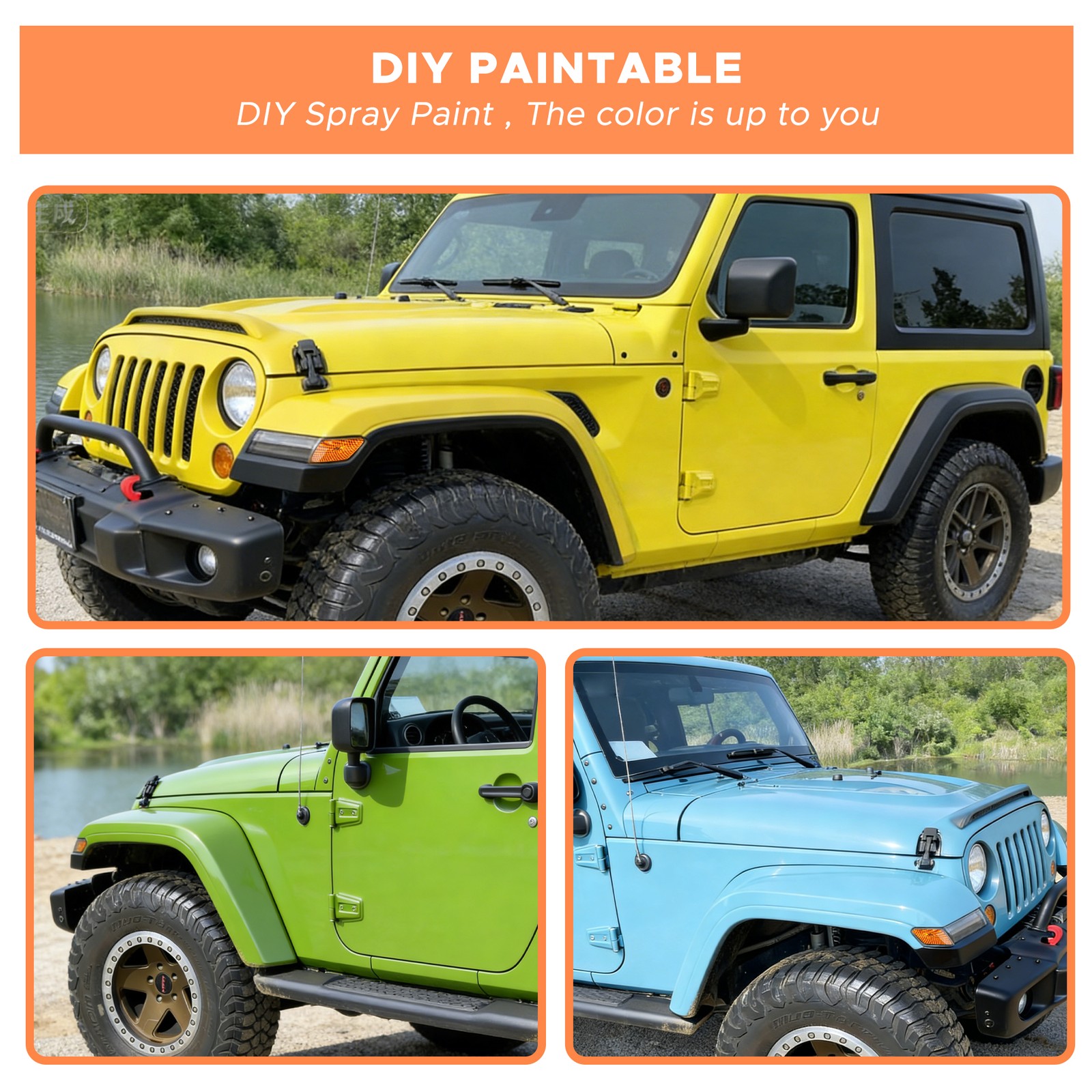 Front Fender Flares W/ Lights & Inner Well Fits 2007-2016 2017 Jeep ...