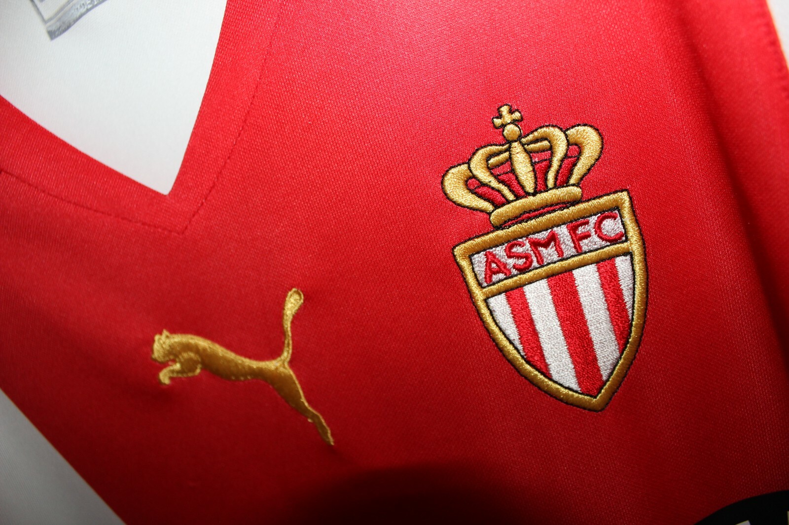 AS MONACO 2004-06 home shirt Puma M Medium maillot football soccer ...