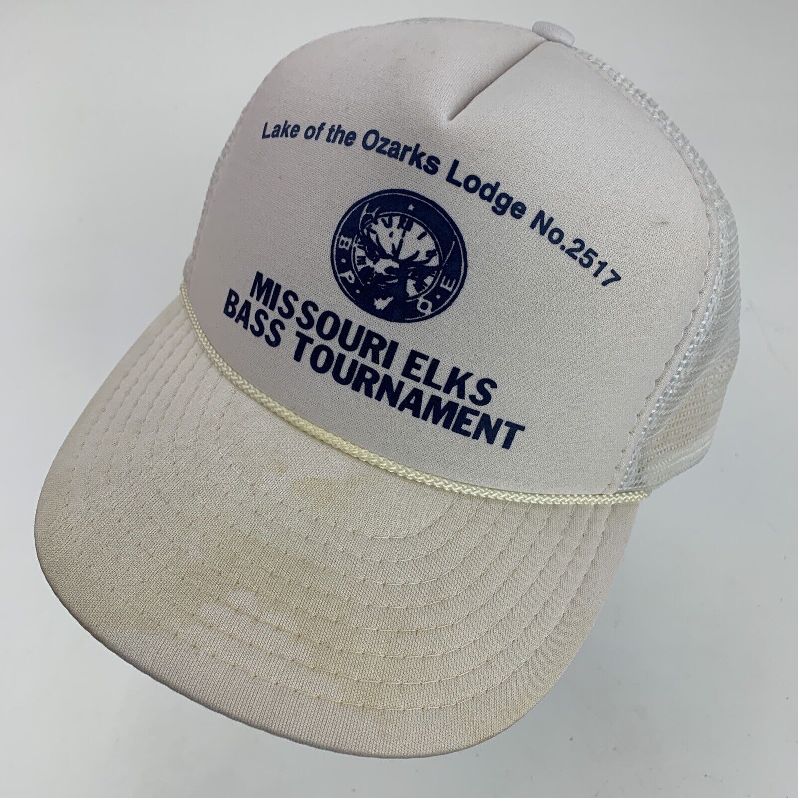 Missouri Elks Bass Tournament Trucker Ball Cap Hat Sn… - Gem
