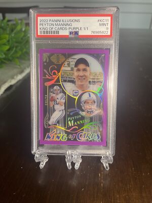 2022 Illusions King of Cards 1/1 Peyton Manning PSA 9 Colts Broncos One Of One | eBay