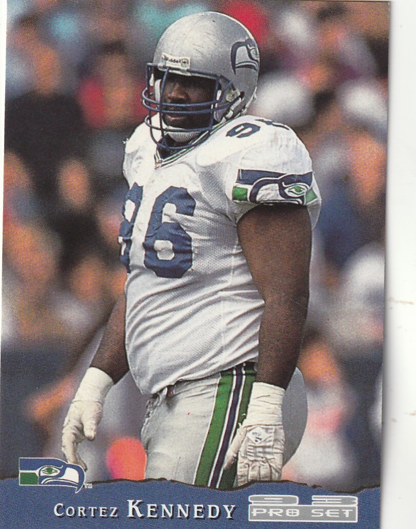 FREE SHIPPING-MINT-1993 Pro Set Cortez Kennedy #408 PLUS SEAHAWKS BONUS CARDS | eBay