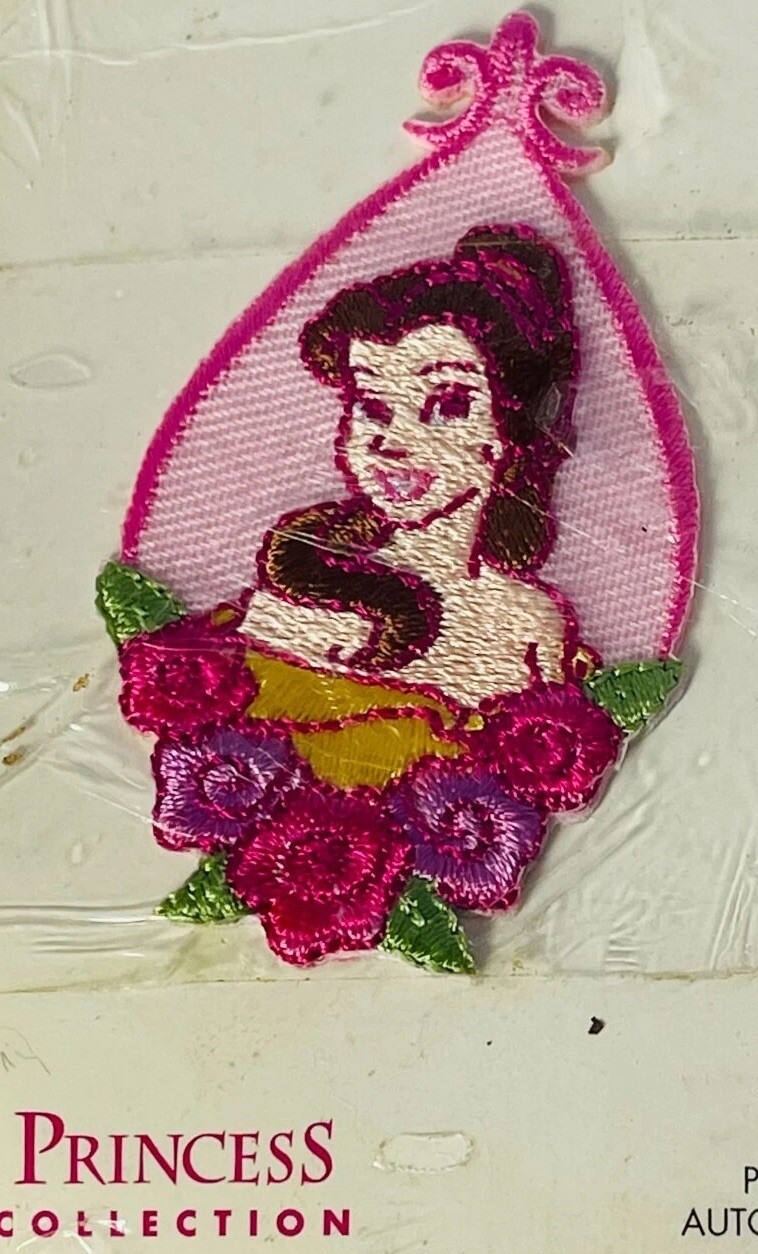 Belle Disney Princess Patch – Embroidered Iron-On Applique Badge – DIY ...
