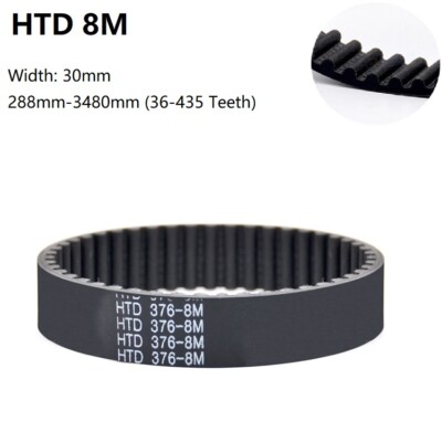 HTD Timing Belt 8M 8mm Pitch 30mm Wide CNC/ROBOTICS - 288mm-3480mm ...