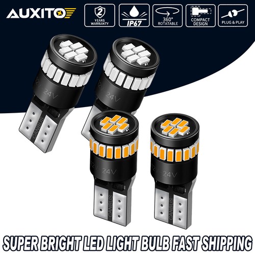 T10 Red Amber LED Inner Light Tail Bulbs Super Bright 2825 168 175 W5W ...