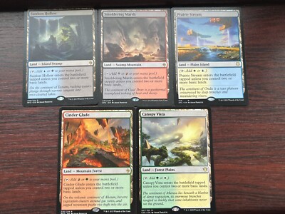 5x DUAL BATTLE LANDS - Allied Colours - Various Sets - MTG - Magic the ...