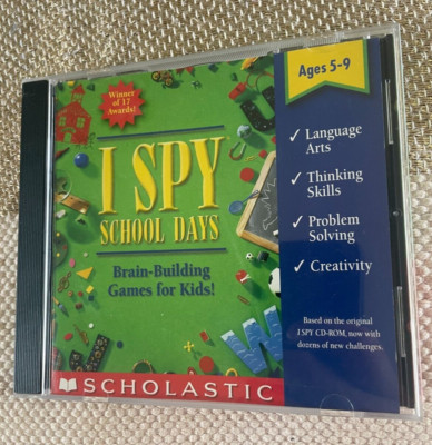 SCHOLASTIC I SPY CD - ROM. BRAIN - BUILDING GAMES FOR KIDS! | eBay UK