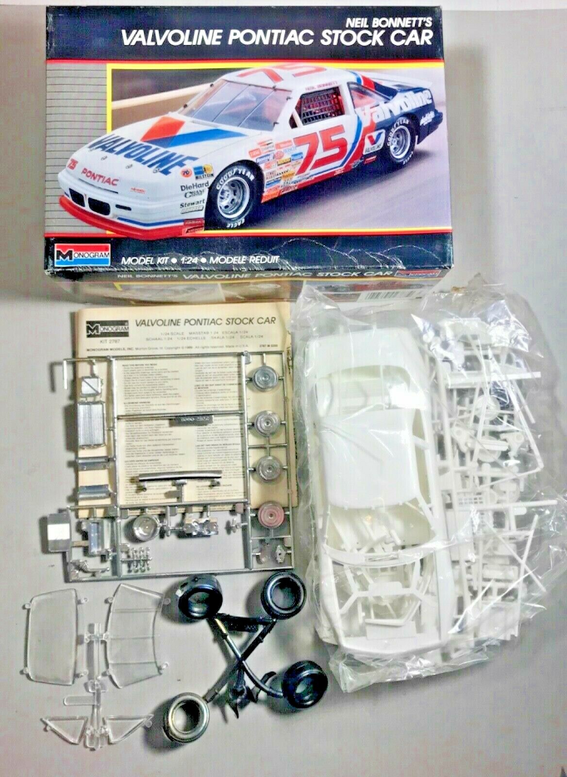 MONOGRAM NEIL BONNETT'S VALVOLINE PONTIAC STOCK CAR 1/24 MODEL 2787 (SP ...