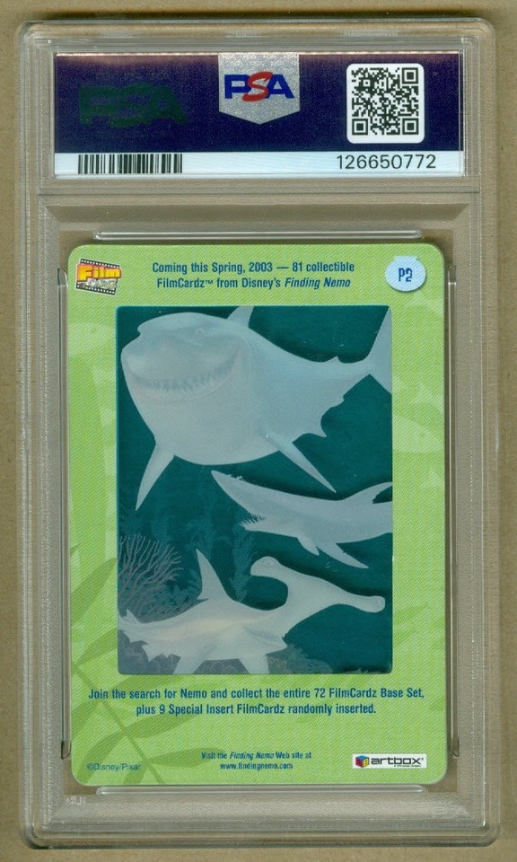 2003 Disney Pixar FINDING NEMO FilmCardz PROMO P2 PSA Graded POP 1 ...