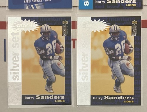 Lot of 4 Barry Sanders Cards 1995 Collector's Choice You Crash The Game ...